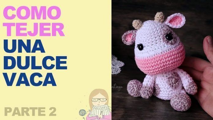Vaca amigurumi con patrón paso a paso - Patrones gratis 淋