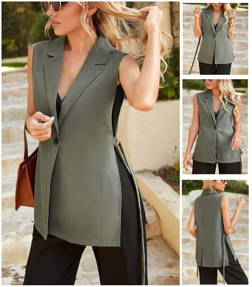 Chaleco abertura lateral - Patrones Gratis