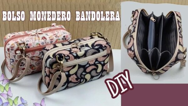 Bolso monedero bandolera DIY - Patrones gratis 淋
